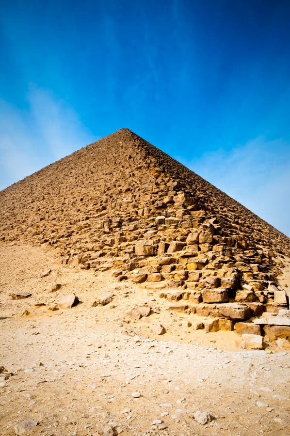 Red pyramid in Dahshur stock photo. Image of arabic, egypt - 30821756