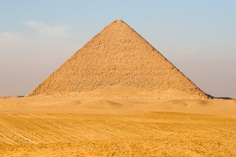 Red Pyramid in Egypt stock image. Image of historical - 22649085