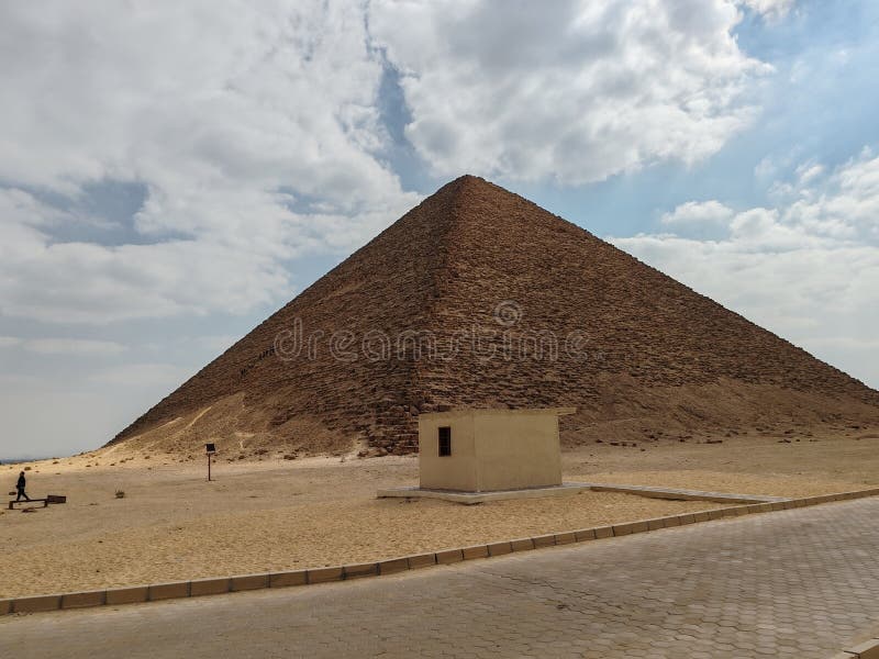 Red Pyramid editorial stock photo. Image of sand, monument - 376436618