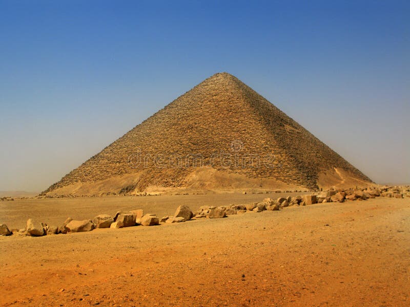 Red Pyramid of Sneferu at Dahshur, Cairo, Egypt Stock Photo - Image of ...