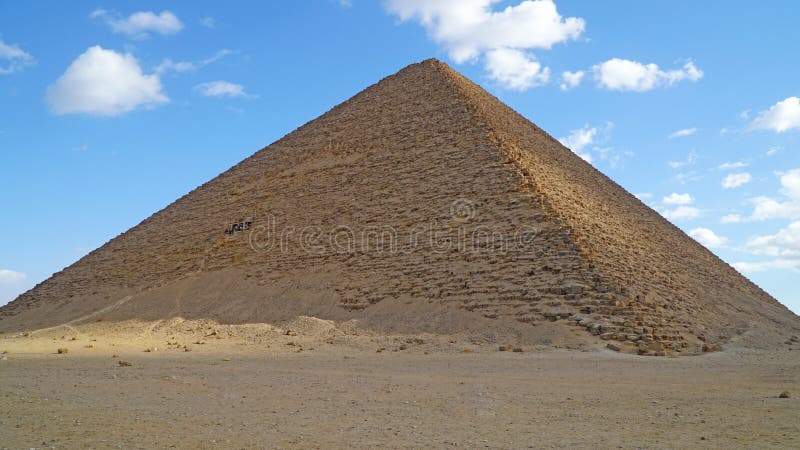 The Red Pyramid (Sneferu Pyramid) in Dahshur, Egypt Stock Image - Image ...