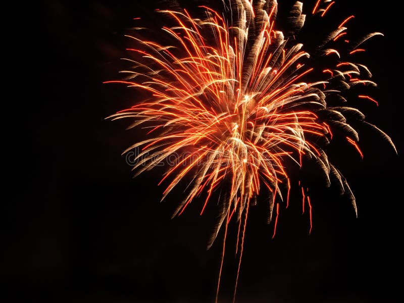Red pyrotechnics stock photo. Image of festival, holiday - 6234346