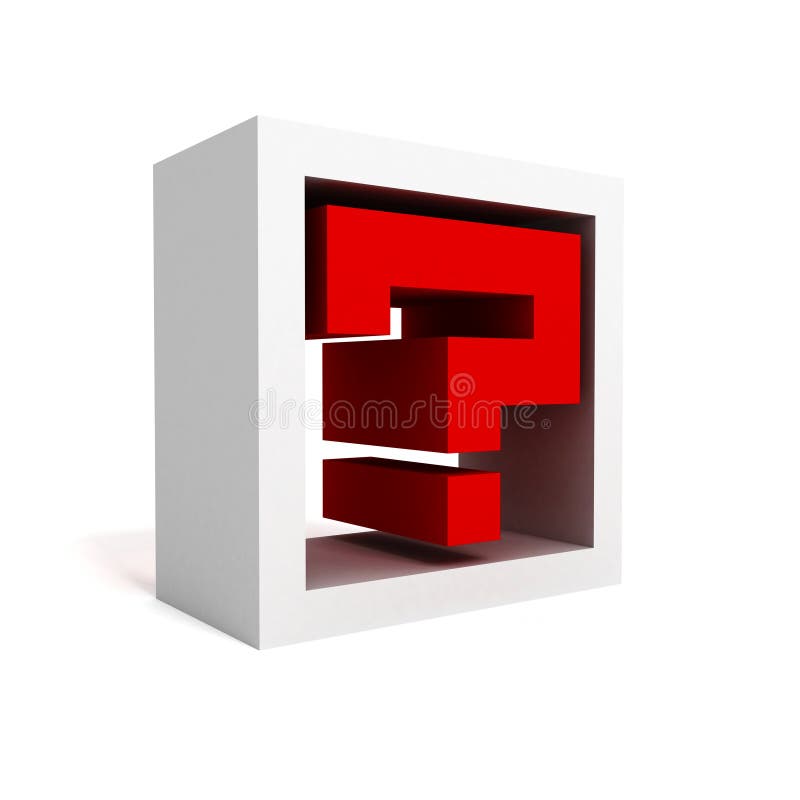 Red Question Mark Block Icon Symbol White Stock Illustrations – 94 Red ...