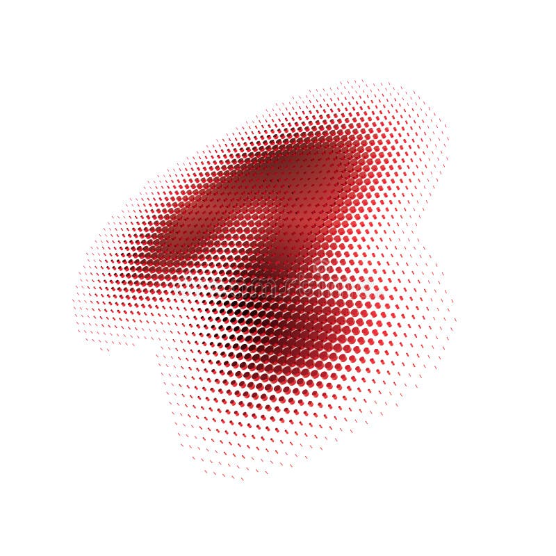 Red Question Mark of Dots on White Stock Illustration - Illustration of ...