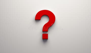 Hot Question Mark Isolated - 3D Render Illustration Stock Illustration ...