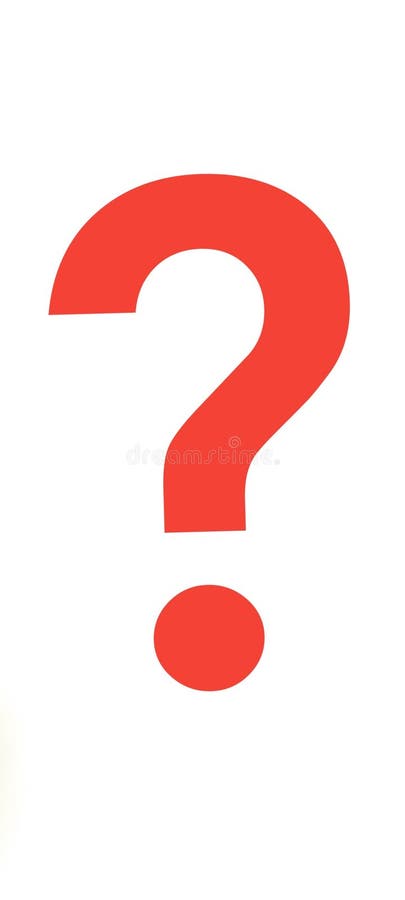 Clipping Path. Plasticine Question Mark. Red Question Mark Stock ...