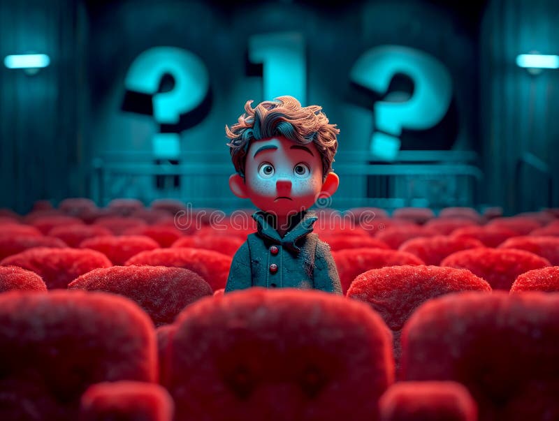 Red Question Mark with Small Puppet People Stock Illustration ...