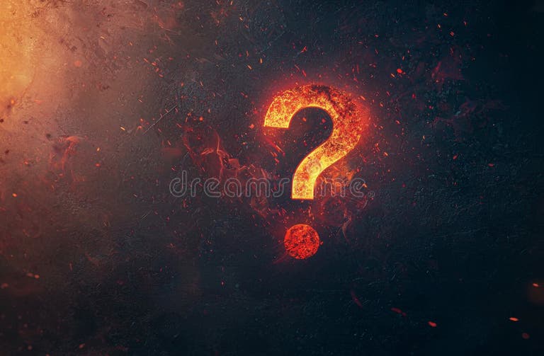 The Red Question Mark is Surrounded by Other Question Marks Stock Image ...