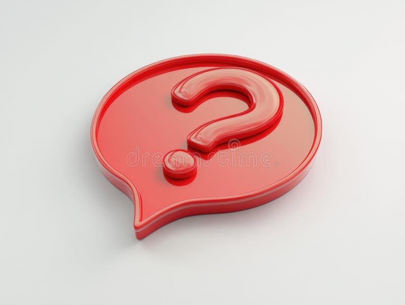 Red Question Mark on White Surface Stock Image - Image of mystery ...
