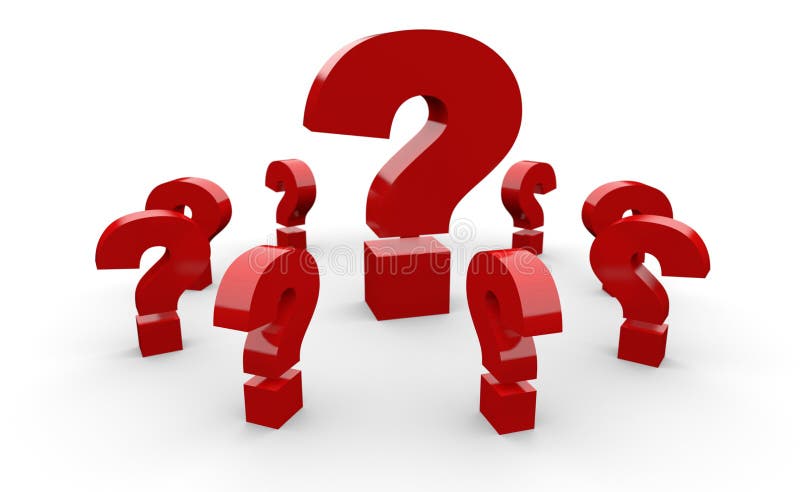 Red question marks stock illustration. Illustration of graphical - 32100285