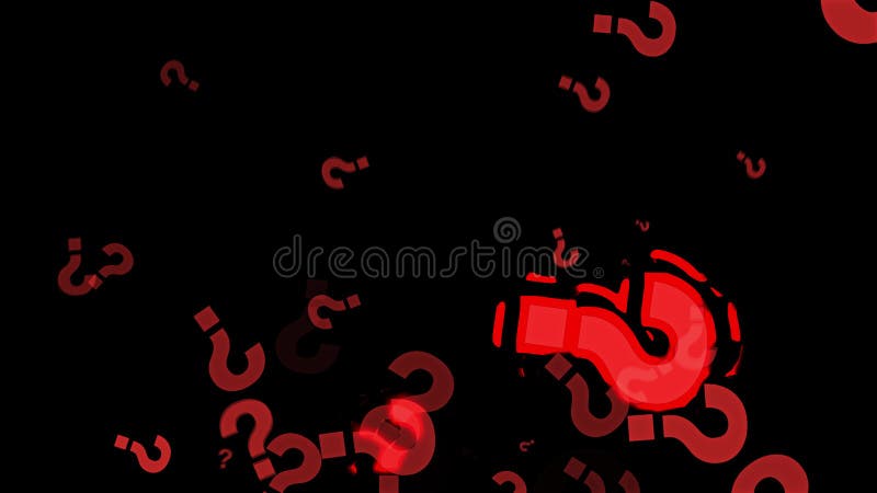 Red Question Marks Animation Graphic Stock Footage - Video of mark ...