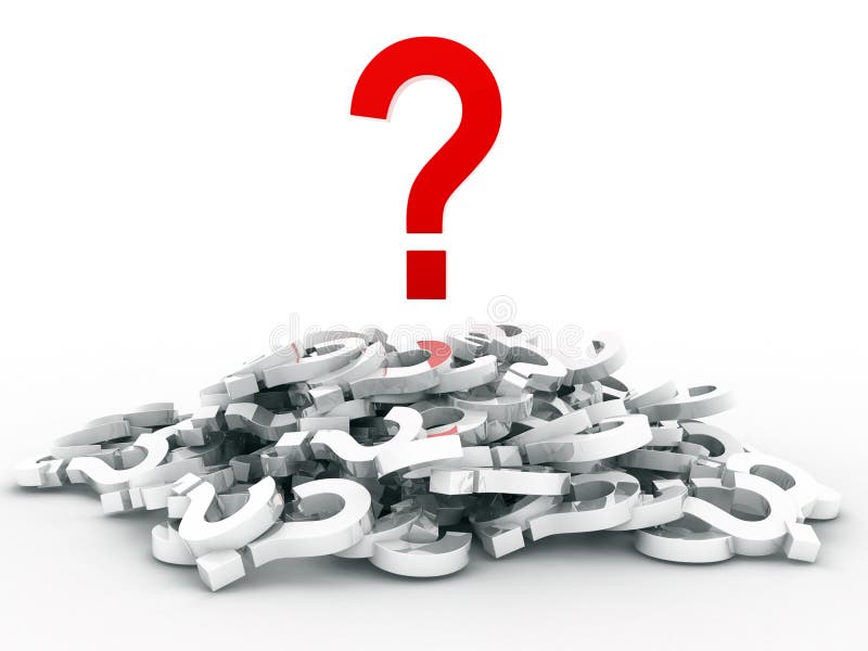 Red question symbol stock illustration. Illustration of answer - 11037475