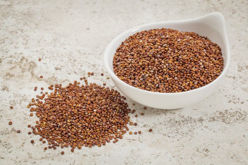 Red quinoa grain stock image. Image of nutrient, organic - 32891643