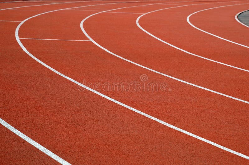 Red race track stock image. Image of striped, track, terra - 6744329
