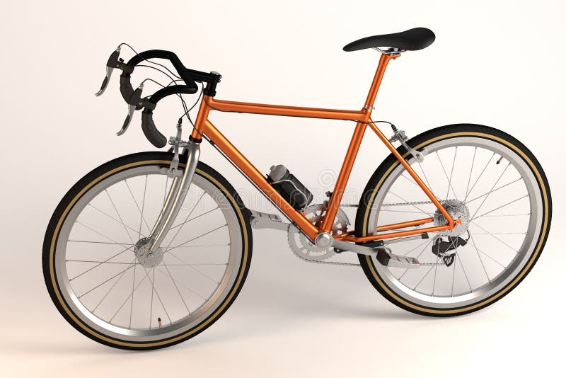 Red racing bicycle stock illustration. Illustration of artificial ...