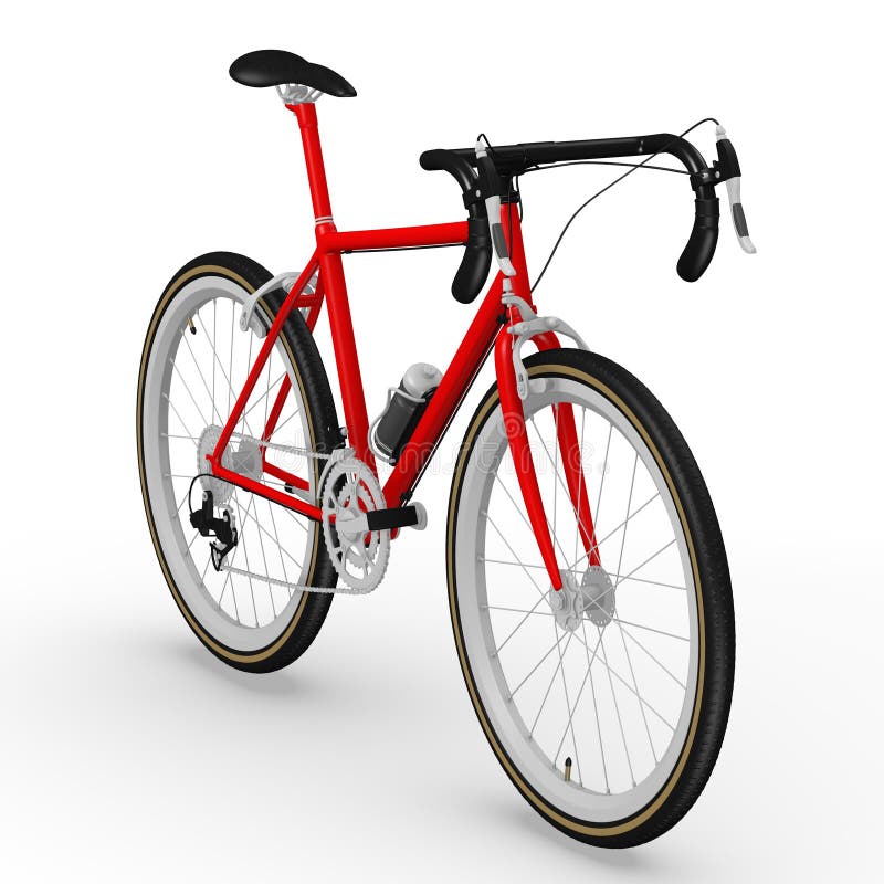 Red Bicycle stock vector. Illustration of seat, cruiser - 11144144