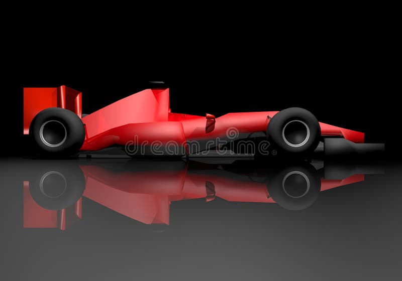 Red racing car stock illustration. Illustration of concept - 45527348