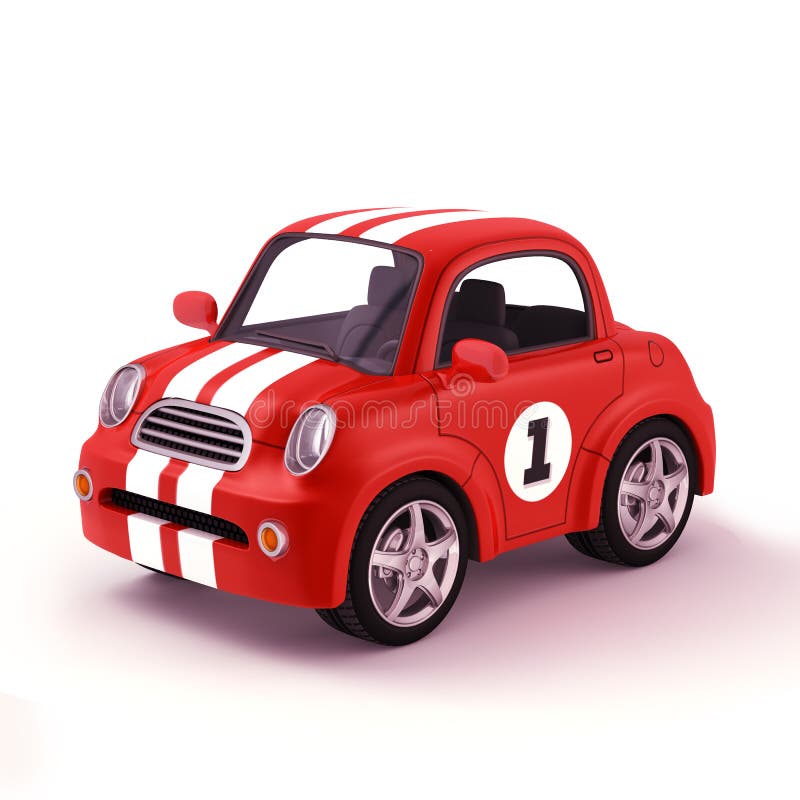 Red racing car stock illustration. Illustration of racing - 40637041