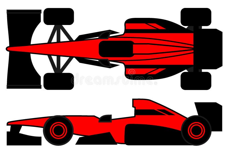 Red racing car stock illustration. Illustration of motion - 47295141