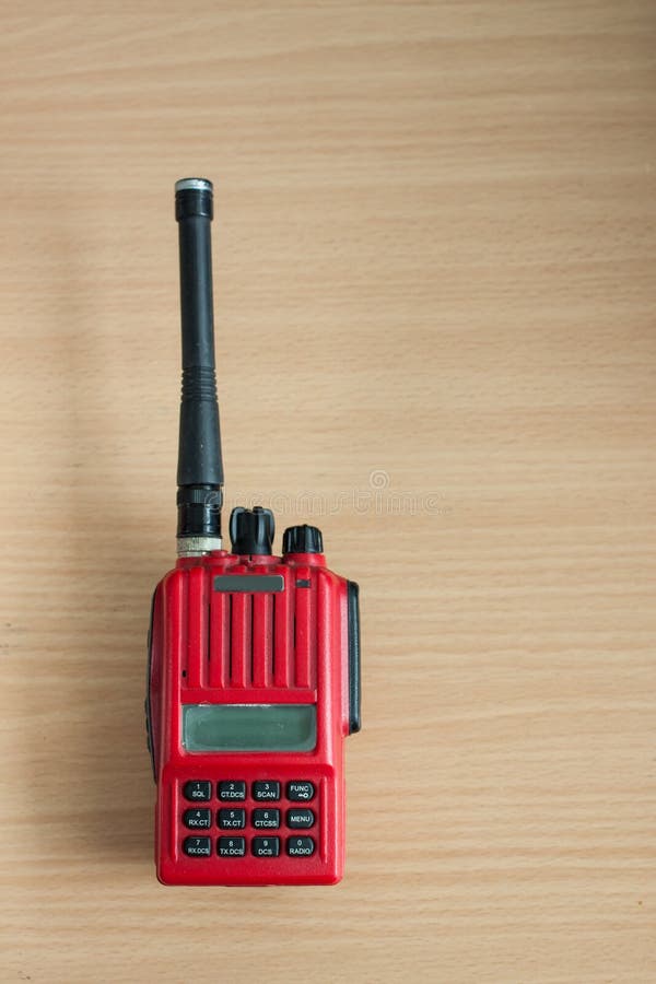 Red radio communication stock photo. Image of radio, manufactory - 43154326