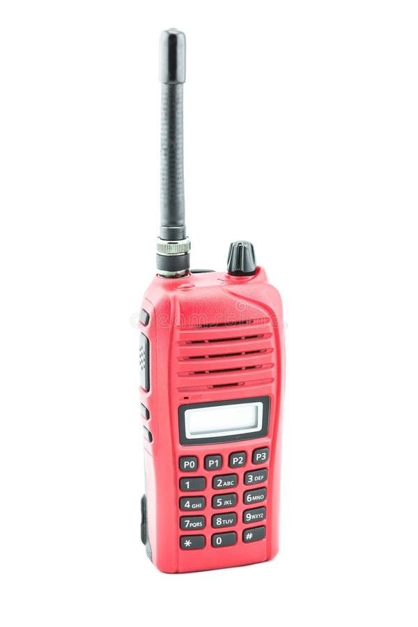 Red radio communication stock photo. Image of object - 58518686