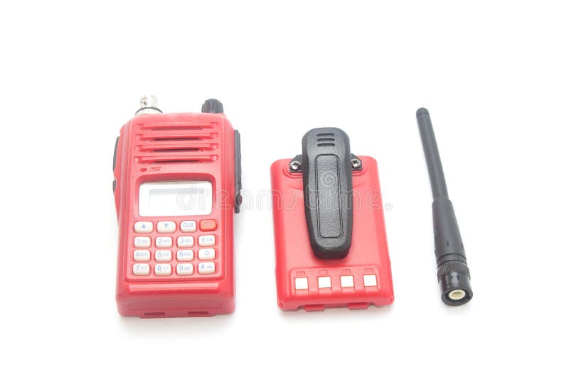 Red radio communication stock photo. Image of industry - 60345804