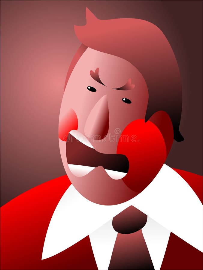 Red with rage stock illustration. Illustration of expressive - 491064