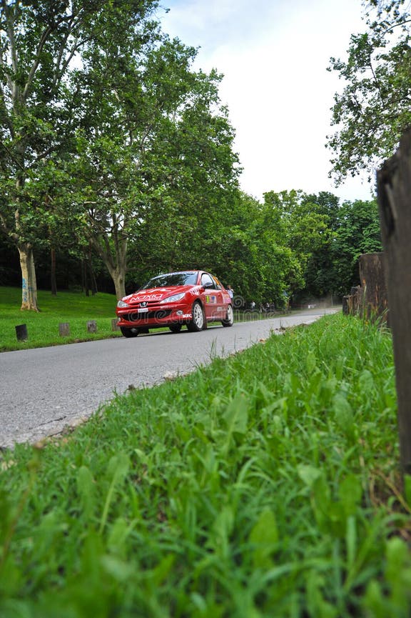 Red rally car editorial stock image. Image of speed, race - 15226254
