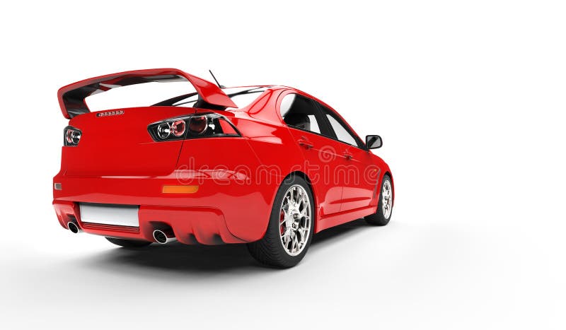 Red Rally Car stock illustration. Illustration of model - 59003873