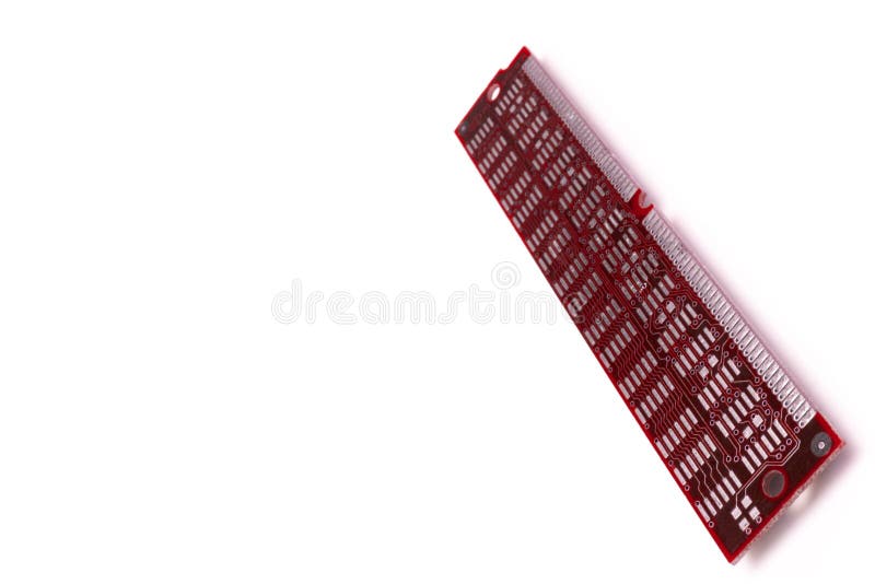 Red Circuit Board stock image. Image of small, circuits - 187533