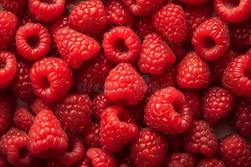 Red Raspberries - a Superfood Rich in Nutrients and Antioxidants! Stock ...