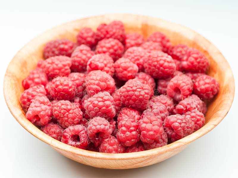 Red raspberry in plate stock image. Image of pleasure - 41843897