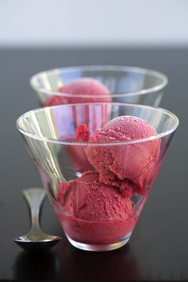 Red raspberry sorbet stock photo. Image of indulgent, indulgence - 1930504