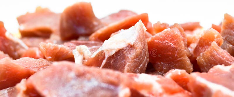 Red Raw Meat Pieces, Very Fresh Stock Photo - Image of beef, flesh ...