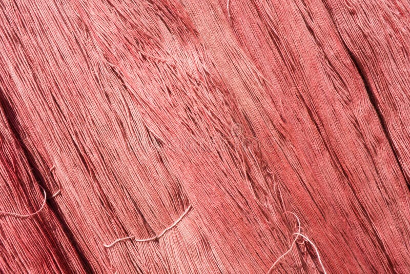 Red Raw Silk Thread Background Stock Photo - Image of design, threads ...