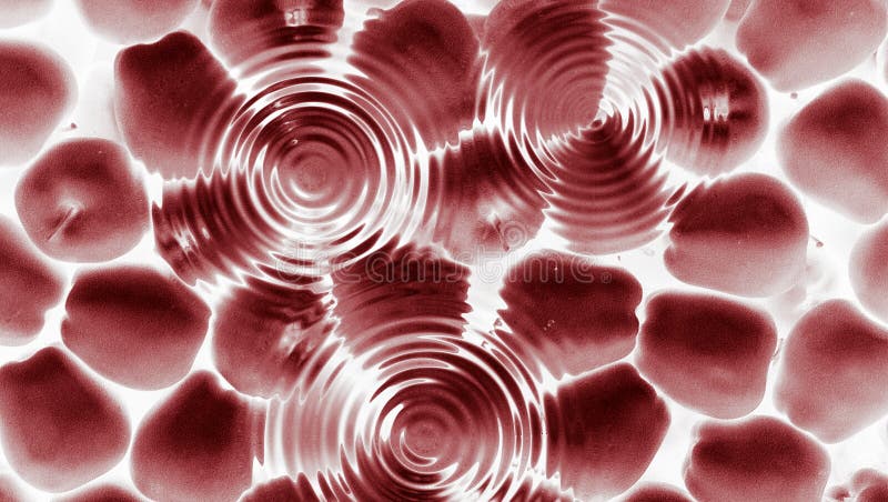 Red X-ray Apples Abstract Background Stock Illustration - Illustration ...