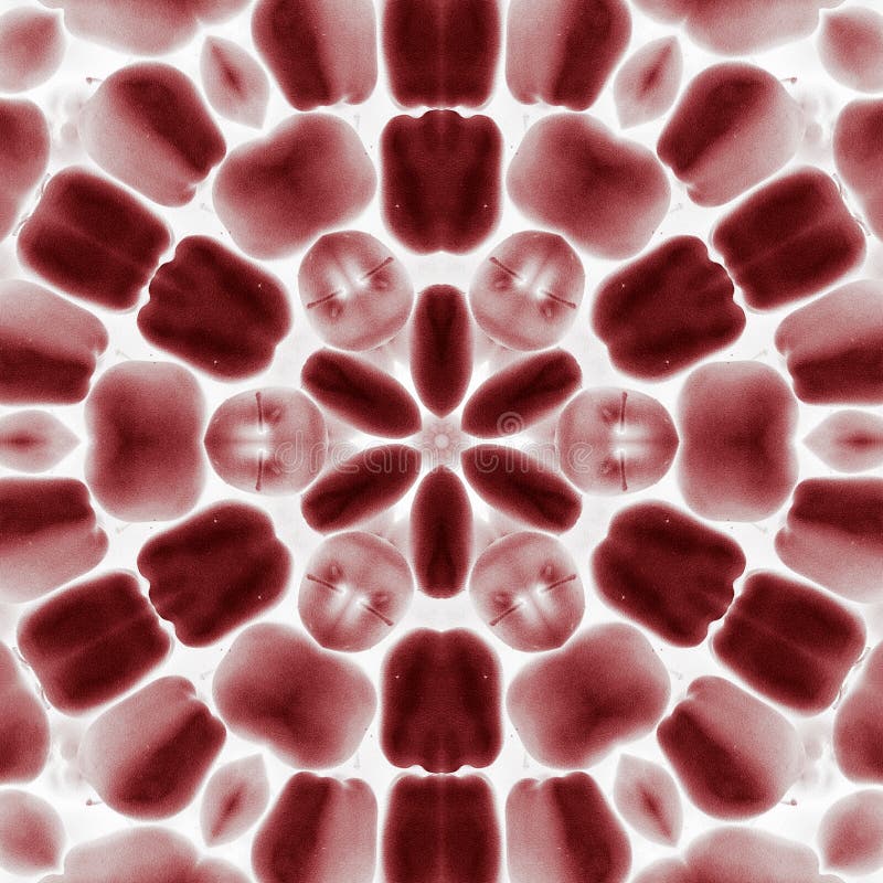 Red X-ray Apples Abstract Background Stock Illustration - Illustration ...