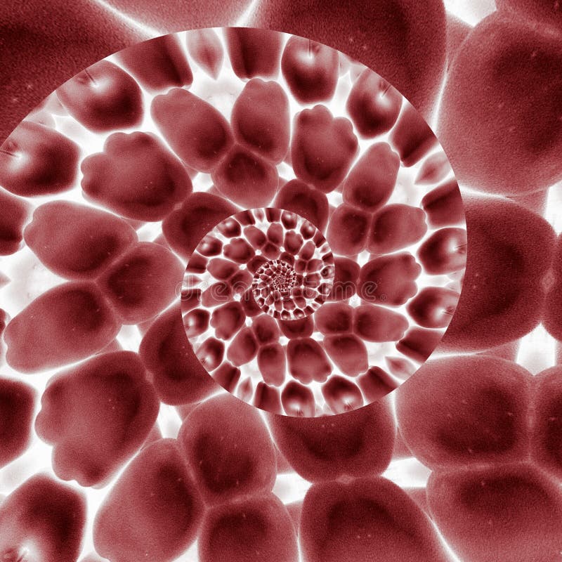 Red X-ray Apples Abstract Background Stock Illustration - Illustration ...