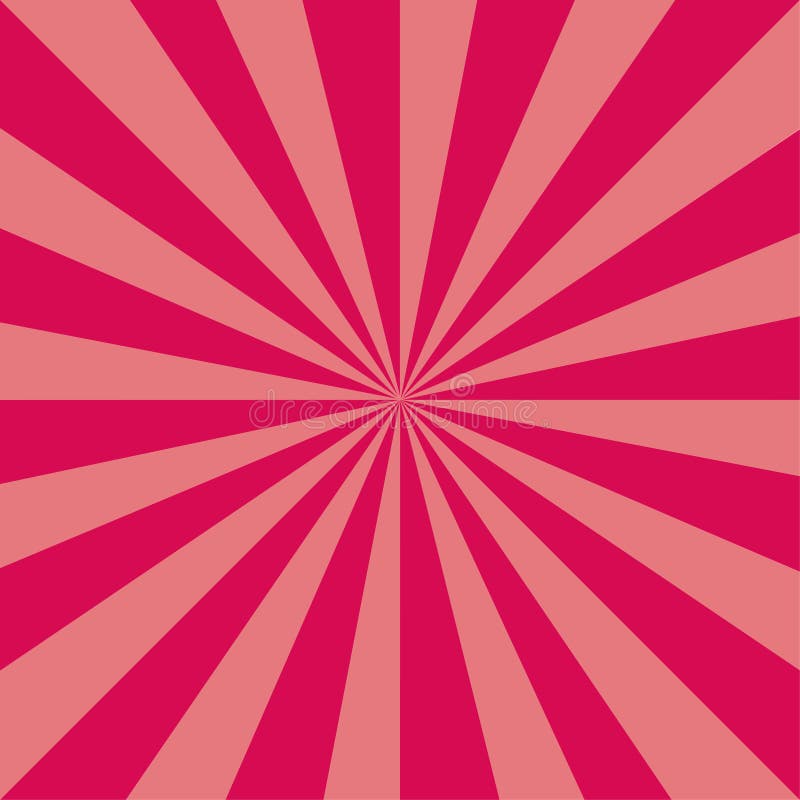 Red Rays Background for Banner Design. Starburst Cartoon Style. Vector ...