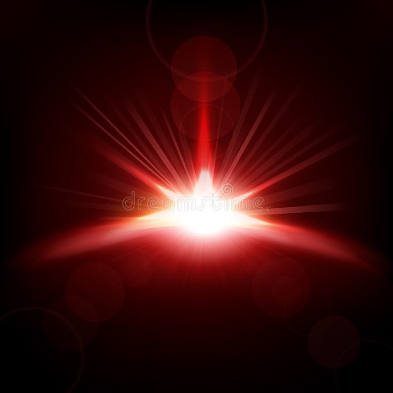 Red Rays rising background stock vector. Illustration of fantasy - 66981476
