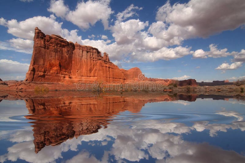Red Rock Reflections stock photo. Image of arches, national - 6226304
