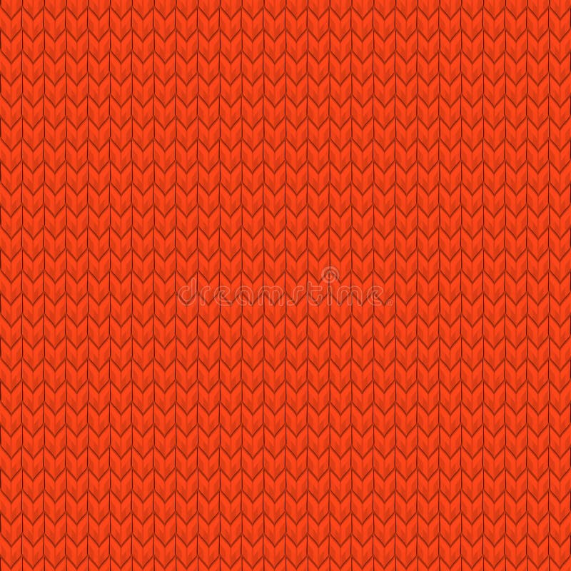 Red Realistic Seamless Knit Pattern. EPS 10 Vector Stock Vector ...