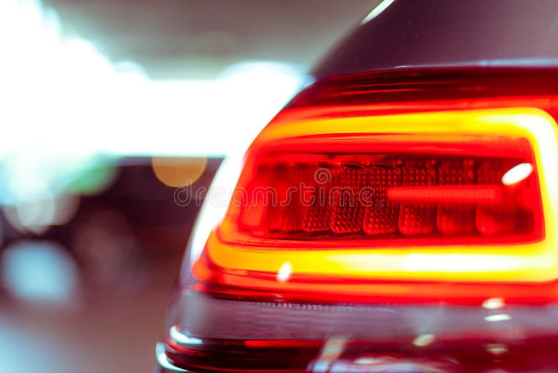 Red Rear Headlight of a Modern Car Stock Image - Image of rear, auto ...