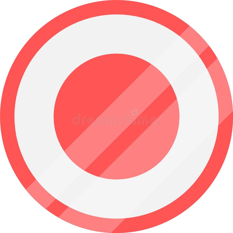 Red Recording Icon. Metallic Recording Icon. Stock Vector ...