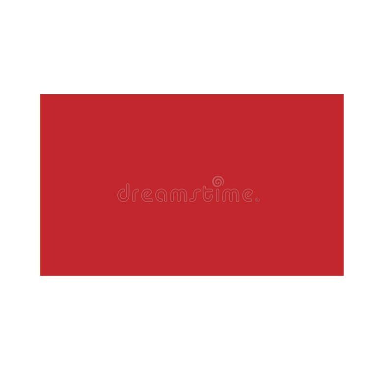 Red Rectangle Basic Simple Shapes Isolated on White Background ...