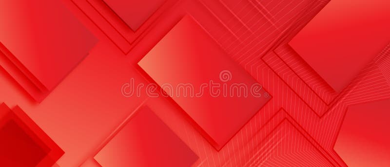 Red Rectangular Abstract Background with Gradient Stock Illustration ...