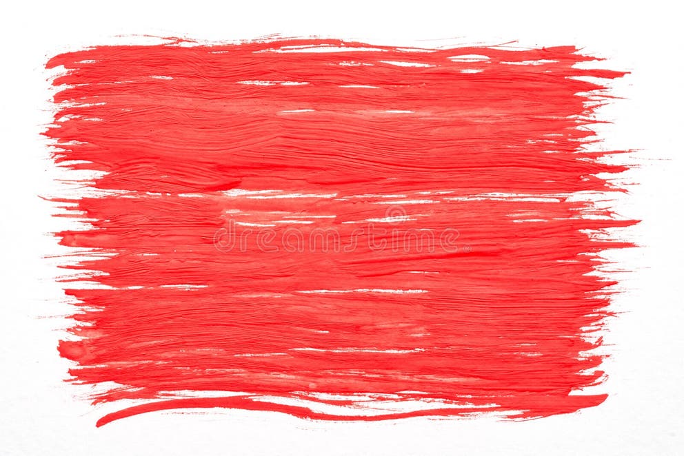 Red Rectangular Brush Stroke Stock Illustration - Illustration of ...