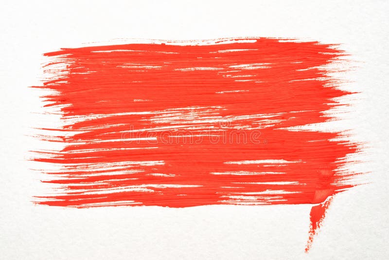 Red Rectangular Brush Stroke Stock Illustration - Illustration of light ...