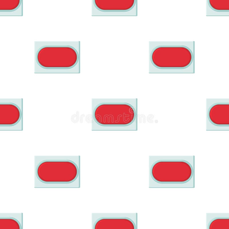 Red Rectangular Button Pattern Seamless Vector Stock Vector ...