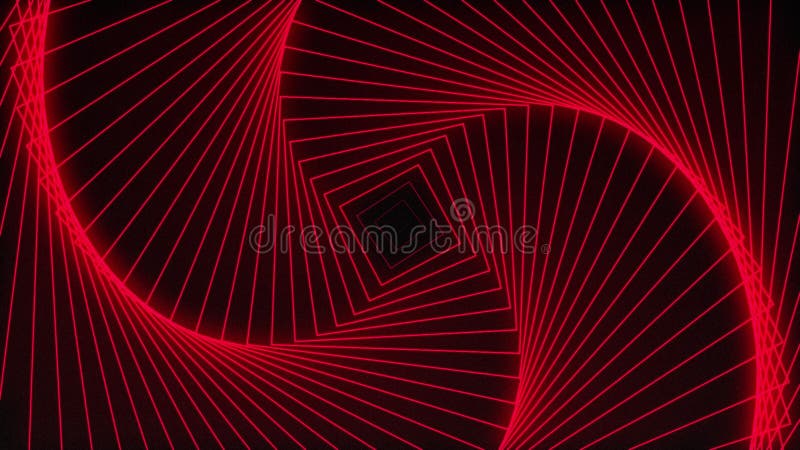 Red Rectangular Line. Over and Over Again. 3D Animation Stock Video ...